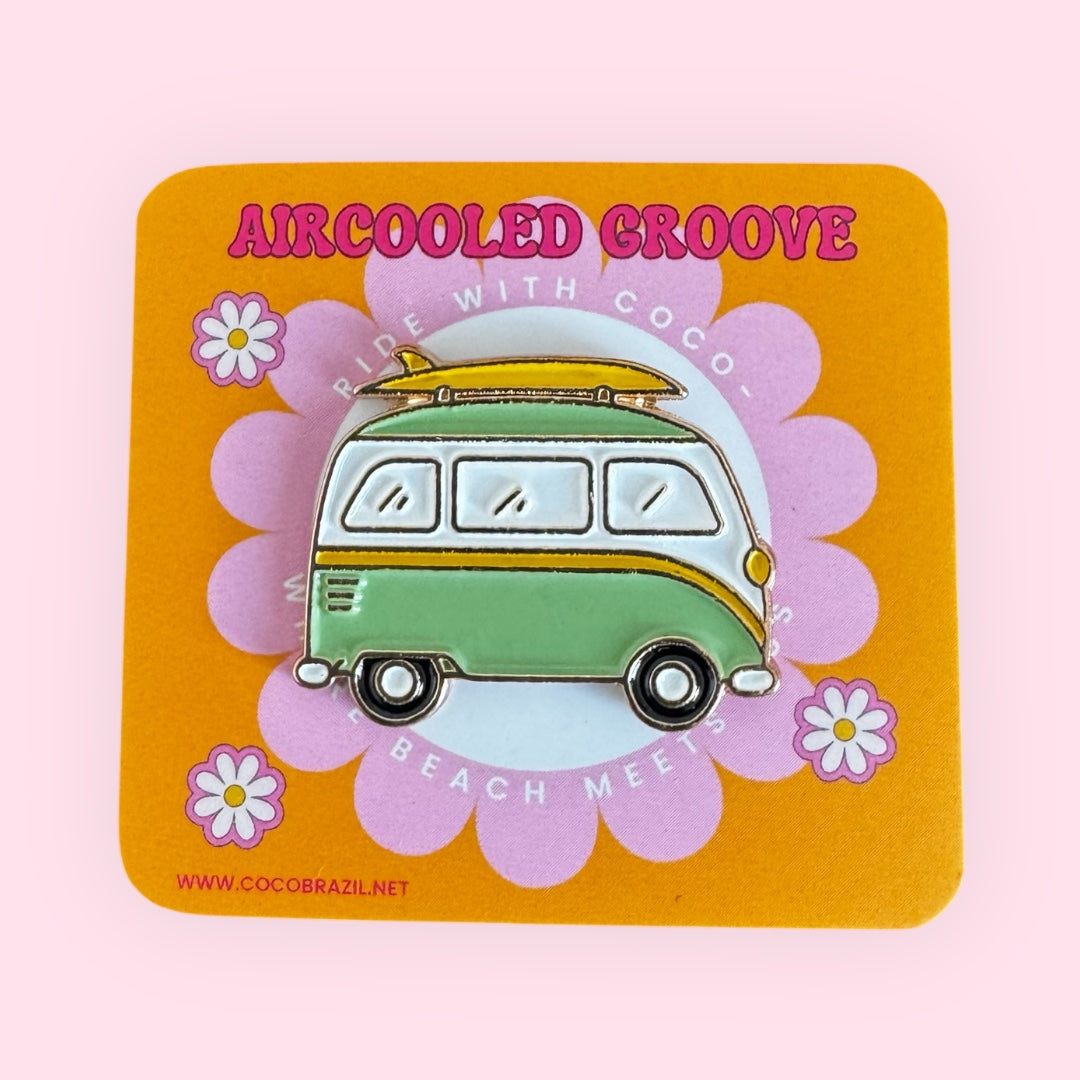 Enamel Bus Pin – Coco Brazil